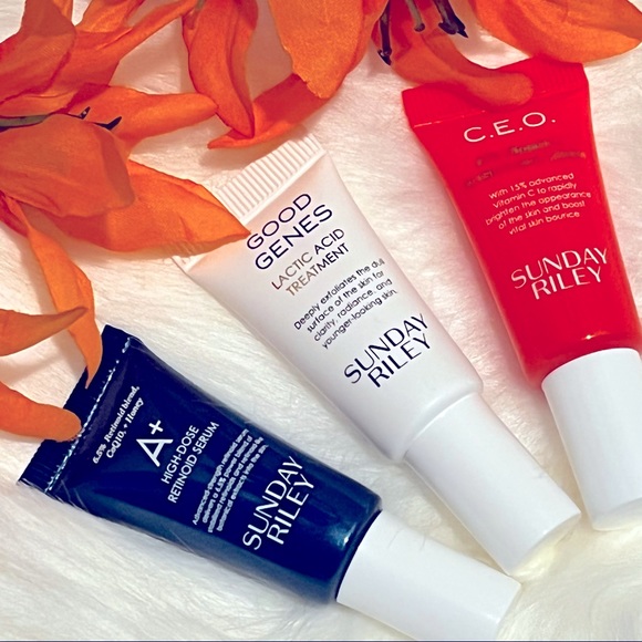 Sunday Riley | Skincare | Sunday Riley Deluxe Serum Sample Trio | Poshmark
